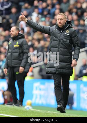 Chelsea manager Graham Potter during a press conference at Stamford ...