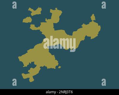 Solothurn, canton of Switzerland. Solid color shape. Locations and ...