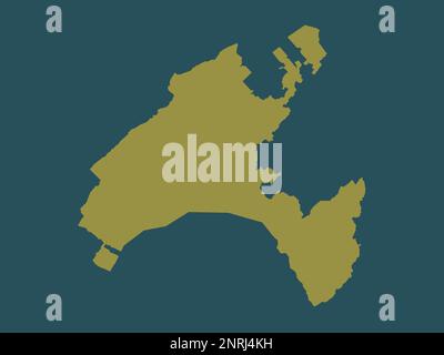 Vaud, canton of Switzerland. Solid color shape. Locations and names of ...