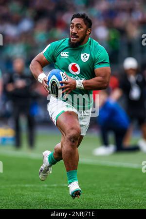 Ireland's Bundee Aki in action during the 2019 Rugby World Cup Pool A ...