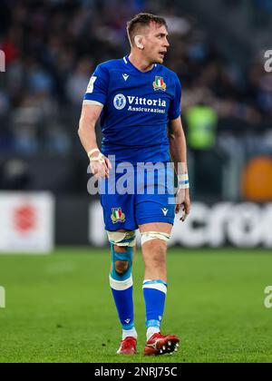 Federico Ruzza of Italy during the Guinness Men’s Six Nations Rugby ...