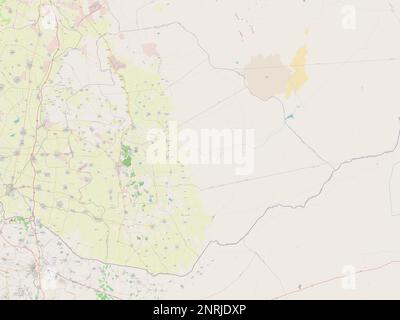 As Suwayda', province of Syria. Open Street Map. Locations and names of ...