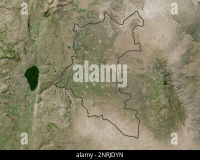 Dar`a, province of Syria. High resolution satellite map. Corner ...