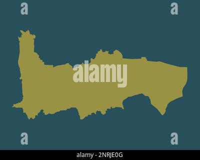 Shape of Hamah, province of Syria, and its capital. Distance scale ...