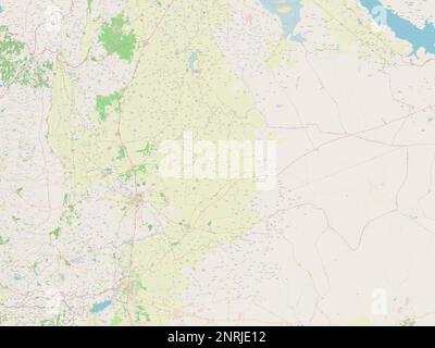 Hamah, province of Syria. Open Street Map. Locations of major cities of ...