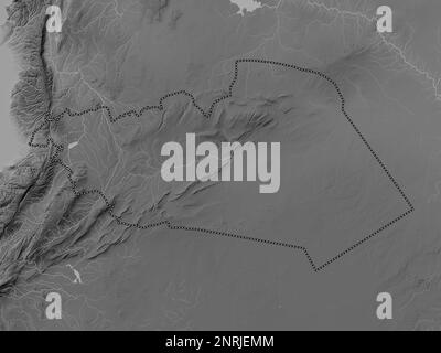 Hims, province of Syria. Grayscale elevation map with lakes and rivers ...