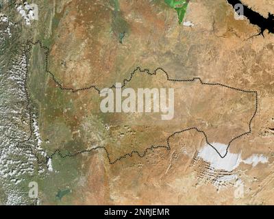 Hamah, province of Syria. High resolution satellite map. Corner ...