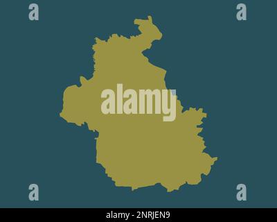 Idlib, province of Syria. Solid color shape. Locations and names of ...