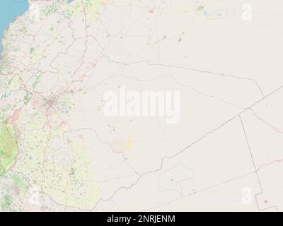 Rif Dimashq, province of Syria. Open Street Map. Locations and names of ...