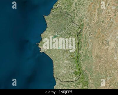 Lattakia, province of Syria. High resolution satellite map. Locations ...