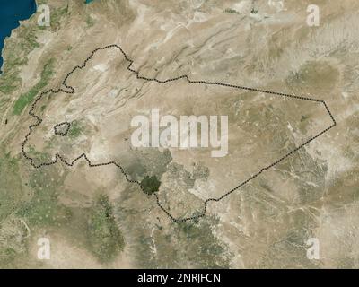 Rif Dimashq, province of Syria. High resolution satellite map ...