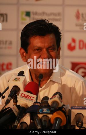 BCB CEO Nizamuddin Chowdhury Sujon attends a press conference at BCB Media Conference Room in ...