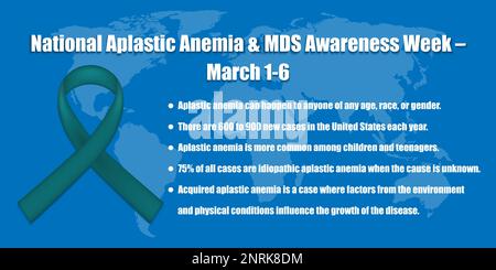 National Aplastic Anemia and MDS Awareness Week. Vector illustration ...