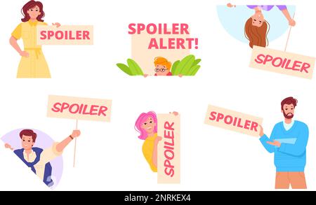 Vector illustration of the word Spoiler Alert in red ink stamp Stock ...