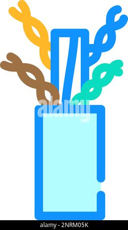 twisted pair cable color icon vector illustration Stock Vector Image ...