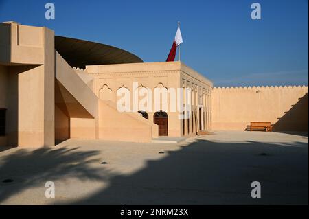 The old palace of Sheikh Abdullah bin Jassim Al Thani on the grounds of ...