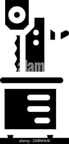 bone saw glyph icon vector illustration Stock Vector Image & Art - Alamy