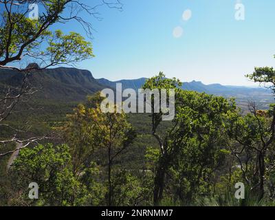 Lookout over the great dividing range from Main Range National Park ...