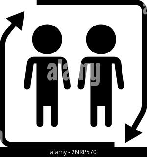 Insider silhouette icon. Insider information. Editable vector Stock ...