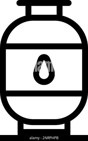 Illustration of propane gas cylinder black drawing Stock Vector Image ...