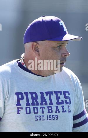 Tottenville's head coach Brian Neville is seen against Erasmus Hall ...