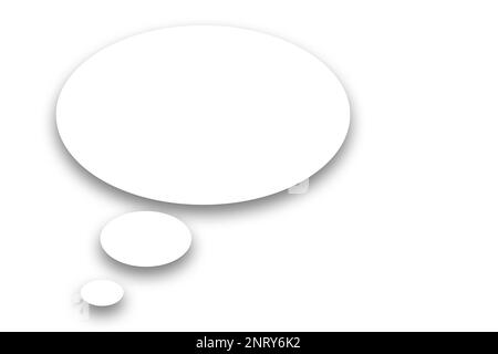 Blank speech bubbles in an 2d- illustration Stock Photo - Alamy