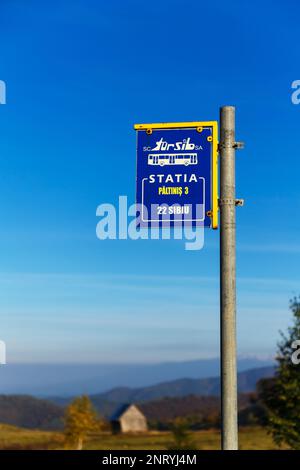 Sibiu, Romania - October, 8 2022: Adventure Arka Park Paltinis map at ...