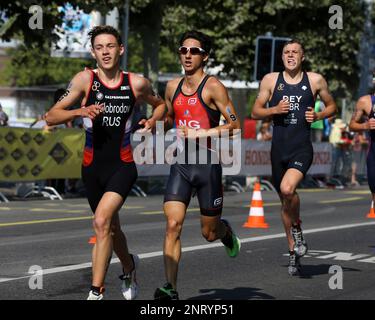 Jason Tai Long Ng, of Hong Kong, at the Junior Elite Men Triathlon ...