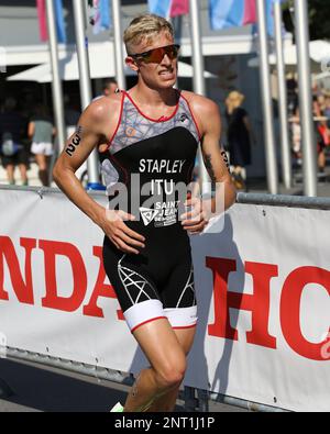 Max Stapley, of Australia, at the Triathlon World Championship 2019 ITU ...