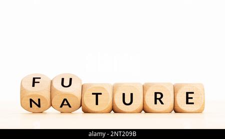 Change your future symbol. Concept words Change your future on wooden ...