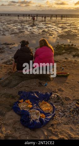 Traditional Iemanja African-Uruguayan ceremony of blessing of the ...