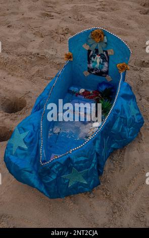 Traditional Iemanja African-Uruguayan ceremony of blessing of the ...