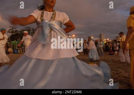 Traditional Iemanja African-Uruguayan ceremony of blessing of the ...
