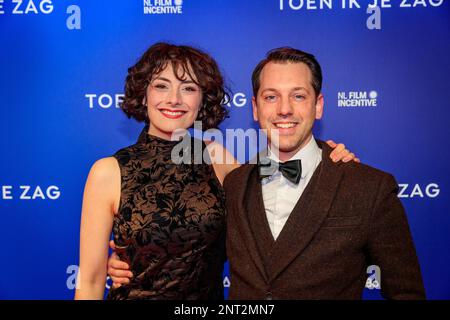AMSTERDAM - Nandi van Beurden on the blue carpet during the premiere of ...