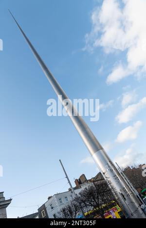The Spire of Dublin, Ireland also known as Spike is a large, 121.2 ...