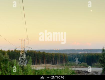 The tip end anchor metal supports of overhead power lines costs with ...