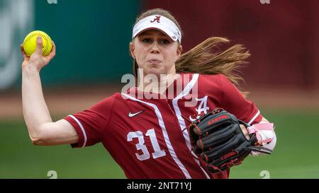 Alabama infielder Kenleigh Cahalan (31) during an NCAA softball game on ...