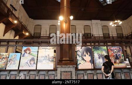 Promotion posters created by Kyoto Animation Co., Ltd, are displayed at ...