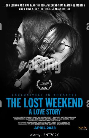 THE LOST WEEKEND: A LOVE STORY, May Pang, shown in archival footage ...