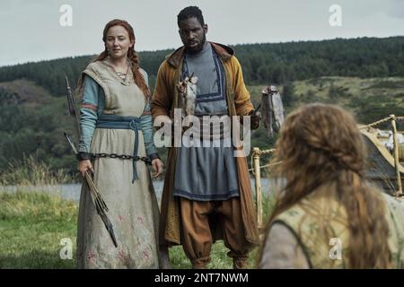 VIKINGS: VALHALLA, from left: Kayode Akinyemi, Taylor James, 'Pecheneg ...