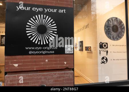 Hi, origin is a store in Soho that photographs eyes, and turns that ...