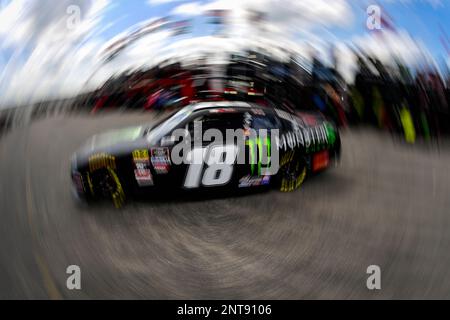 #18: Riley Herbst, Joe Gibbs Racing, Toyota Supra Monster during ...