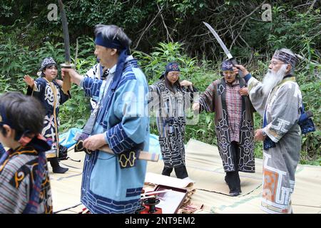 "Kamuinomi," a ritual of the Ainu indigenous people, is performed in ...
