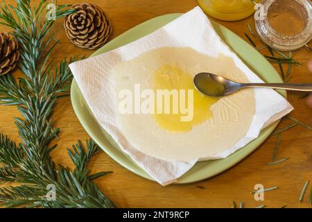 Christmas wafer is a Catholic Christmas tradition celebrated in Poland ...