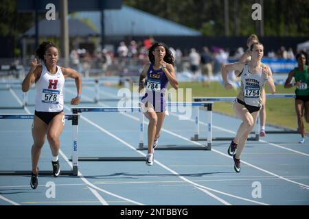 Harvard's Maya Miklos (578), LSU's Jurnee Woodward (784) and Western ...