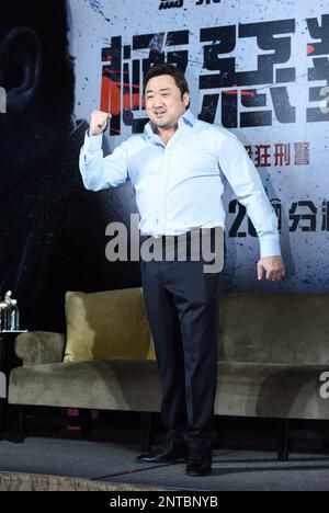 Ma Tong-seok promoted his new film "The Gangster, The Cop, The Devil ...