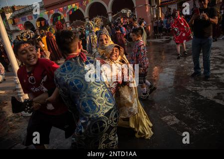 February 27, 2023: Almolonga, Veracruz: Residents of the town of ...
