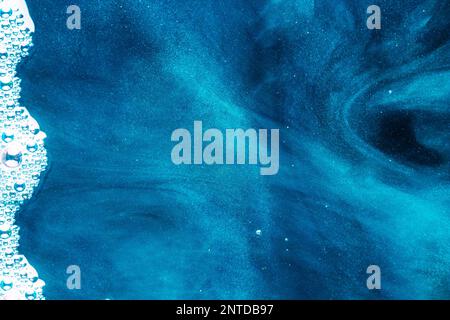 Bubbles cerulean water Stock Photo - Alamy