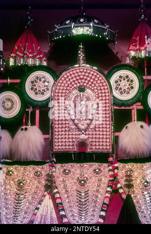 Chamayam, a display of Pooram festivel ornaments in Thrissur Trichur ...