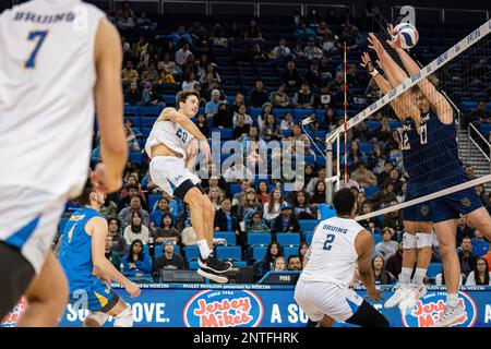 UCLA Bruins outside hitter Ethan Champlin (20) during a NCAA volleyball ...